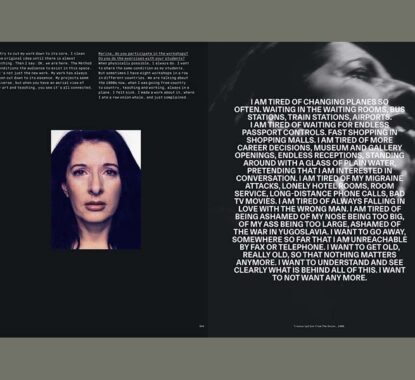 Marina Abramović: A Visual Biography – COPYRIGHT Bookshop