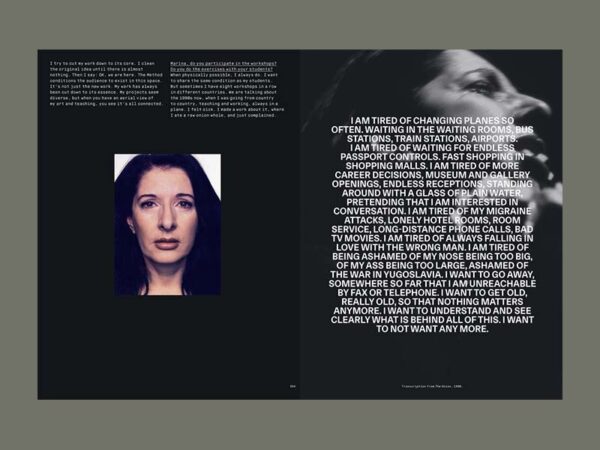 Marina Abramović: A Visual Biography – COPYRIGHT Bookshop